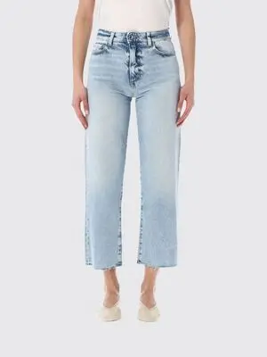 ICON DENIM LOS ANGELES Jilli Cropped Fit Denim Jeans - Blue