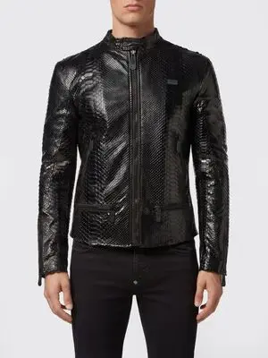 Philipp Plein Textured Zip-up Jacket
