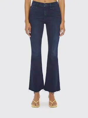 MOTHER Flared Jeans In Stretch Denim - Blue