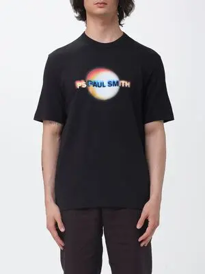 Paul Smith Organic Cotton T-shirt With Logo - Black