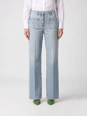Valentino Garavani Straight Jeans In Cotton - Denim
