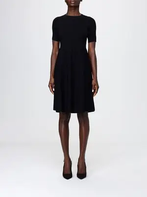 Armani Exchange Ribbed Knit Dress - Black