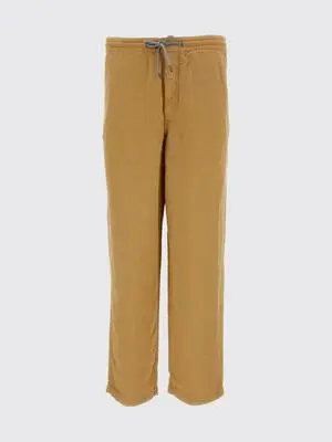 Paul Smith Slim Fit Linen Blend Trousers With Drawstring Waist