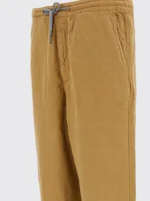 Paul Smith Slim Fit Linen Blend Trousers With Drawstring Waist