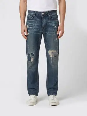 JW Anderson Straight Cotton Denim Jeans Jwanderson - Blue
