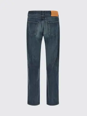JW Anderson Straight Cotton Denim Jeans With Distressed Effect
