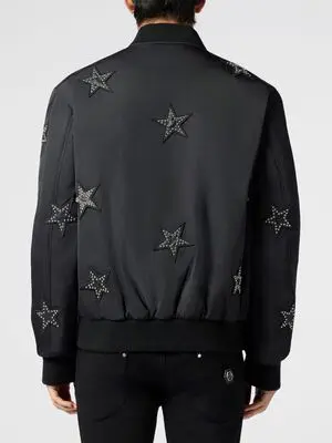 Philipp Plein Embellished Star Bomber Jacket