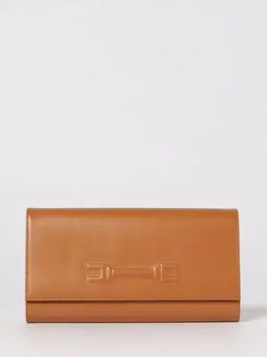 Elisabetta Franchi Clutch With Embossed Logo - Leather