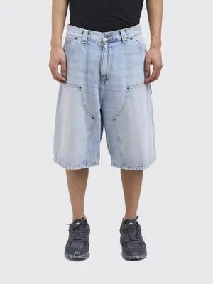 Carhartt Work In Progress Cotton Denim Shorts - Gnawed Blue