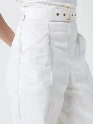 Armani Exchange Belted Strapless Jumpsuit