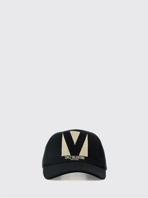 Valentino Garavani Embroidered Logo Cotton Twill Baseball Cap - Black