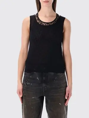 Our Legacy Cotton Blend Top With Lace Inserts - Black