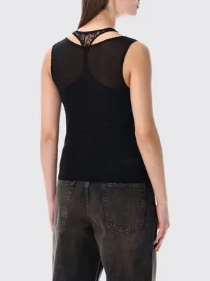 Our Legacy Cotton Blend Top With Lace Inserts