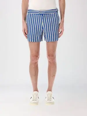 TOM FORD Striped Polyester Swimsuit - Blue
