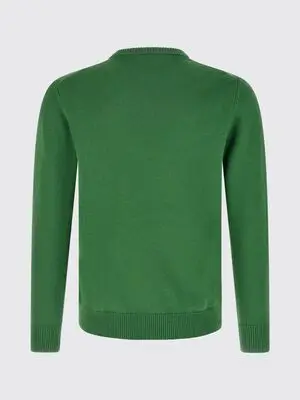 BALLANTYNE Argyle Cotton And Cashmere Blend Crew Neck Sweater With Slim Fit - Green