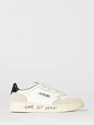 AUTRY Medalist Low Sneakers In Smooth Calf Leather With Perforated Toe - Black