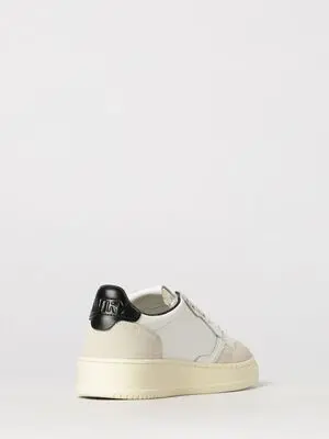 AUTRY Medalist Low Sneakers In Smooth Calf Leather With Perforated Toe - Black