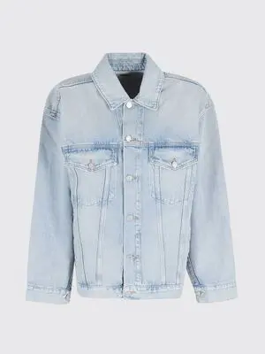 AGOLDE Relaxed Fit Cropped Denim Jacket In Bleached Organic Cotton