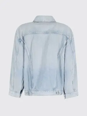 AGOLDE Relaxed Fit Cropped Denim Jacket In Bleached Organic Cotton