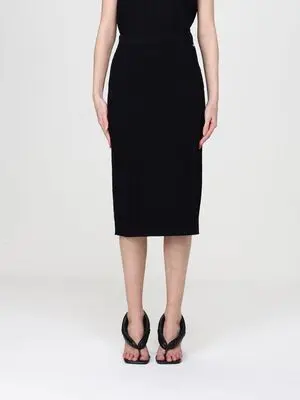 Armani Exchange Textured Knit Pencil Skirt - Black