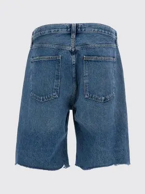 AGOLDE Knee-length Denim Shorts With Five-pocket Design