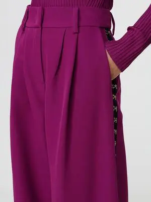 Just Cavalli Wide Leg Trousers With Embellished Side Detail