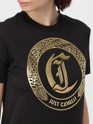 Just Cavalli Metallic Logo T-shirt