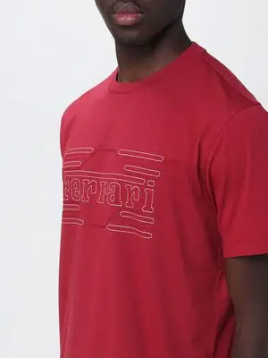 FERRARI T-shirt In Cotton With Stitched Logo