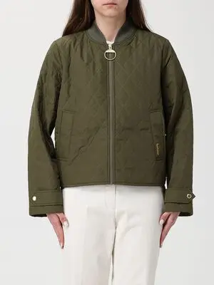 Barbour Quilted Polyester Bomber Jacket - Green