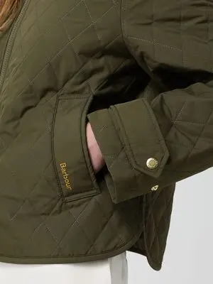 Barbour Quilted Polyester Bomber Jacket