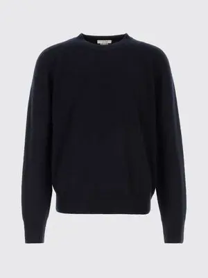 THE ROW Long-sleeved Crewneck Sweater In Pure Cashmere - Navy