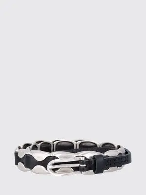 Our Legacy Billow Leather And Metal Belt - Black