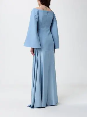 Solace London Long Crêpe Dress
