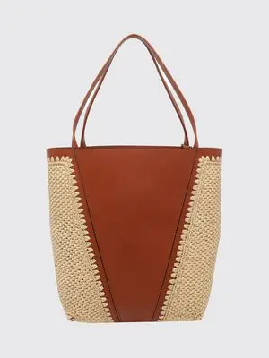 Chloé Spin Bag In Crochet Raffia And Leather