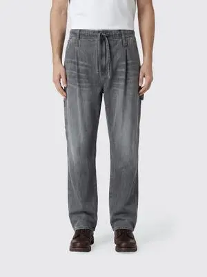 WOOYOUNGMI Wide-leg Cotton Denim Jeans With Elasticated Waist - Grey