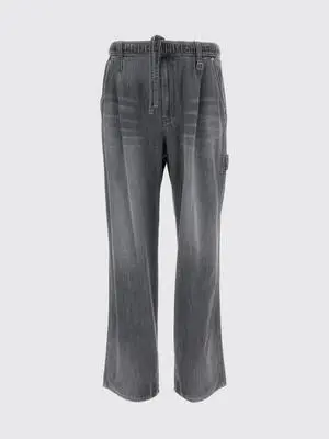 WOOYOUNGMI Wide-leg Cotton Denim Jeans With Elasticated Waist