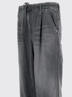 WOOYOUNGMI Wide-leg Cotton Denim Jeans With Elasticated Waist