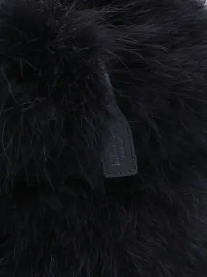 Moschino Tie Me" Mini Handbag In Satin And Feathers