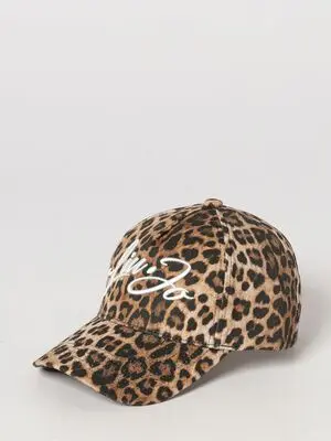 Liu Jo Animal Print Canvas Baseball Cap With Embroidered Logo - Multicolor
