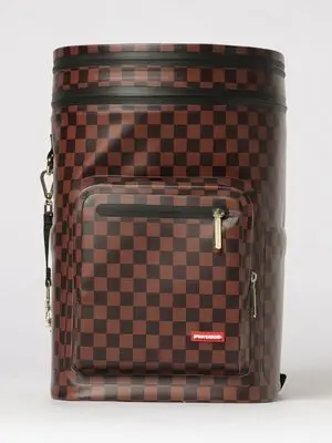 SPRAYGROUND Cooler Thermal Backpack In Checkered Saffiano Coated Cotton - Multicolor