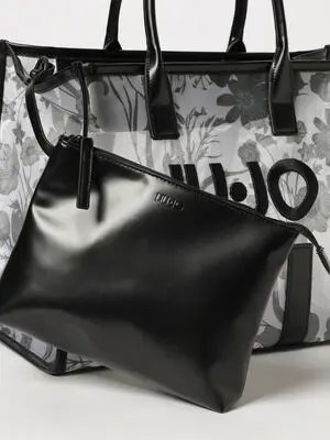 Liu Jo Floral Print Nylon Tote Bag With Removable Pouch