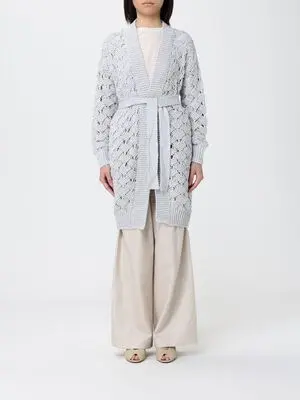 Eleventy Long Sleeve Belted Cardigan