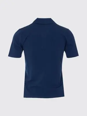 ROBERTO COLLINA Basic Viscose Blend Polo Shirt - Black