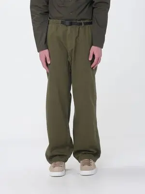 Gramicci Cotton Trousers With Drawstring Waist - Olive