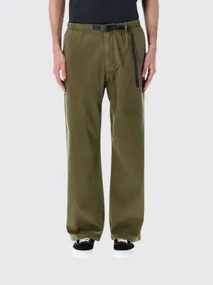 Gramicci Cotton Trousers With Drawstring Waist - Olive