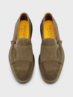 DOUCAL'S Suede Monk Strap Shoes