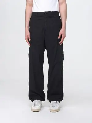 Stone Island Cotton Canvas Cargo Trousers