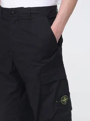Stone Island Cotton Canvas Cargo Trousers