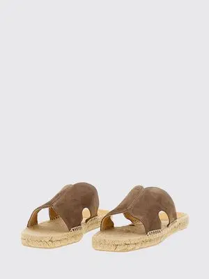 CastaÑer Suede Mules Sandals With Jute Midsole