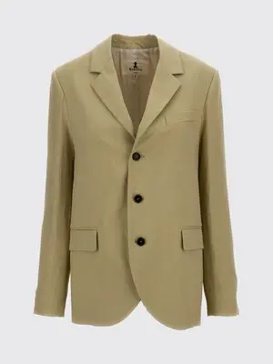 Barena Venezia Single-breasted Linen Blend Blazer With Three-button Closure And Lapels